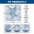 Chair Covers Set of 4 Coastal Conch Chair Slipcover Protector Stretch ...