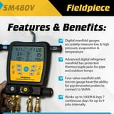 Fieldpiece SMAN480V - Sman480V 4 Port Digital Manifold With Micron ...
