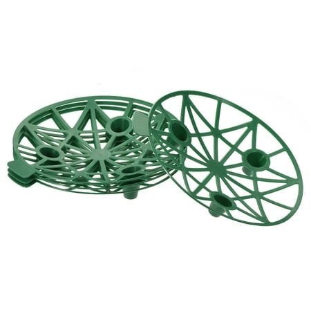 Uxcell Plastic Garden Supports Cage Holder Stand Plant Cradle, Green 4 ...