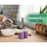 Comfify Vintage Mason Jar Salt and Pepper Shakers, Purple Ceramic, 3.5 ...