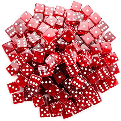 Brybelly 100 Count 19mm Dice, Red - Walmart.com - Walmart.com