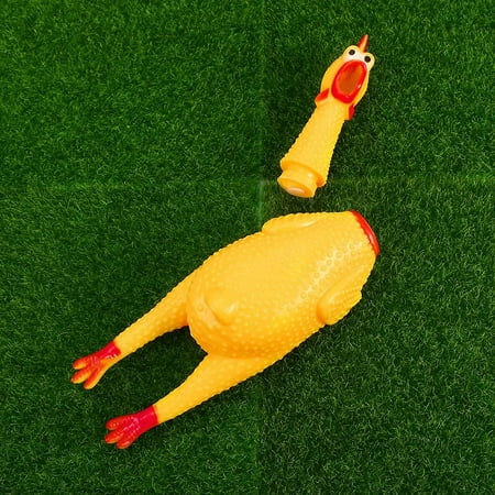 Shrilling Chicken Toy,glabrious Push Up Screaming Chicken Toy Dog Toy ...