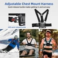 Action Camera Accessories Head Strap + Chest Mount Wrist Compatible ...