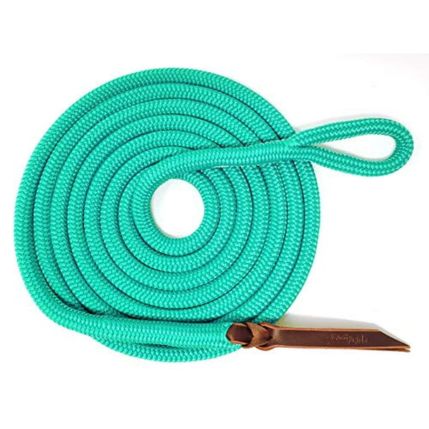 Knotty girlz 916 Double Braid Polyester Yacht Horse Lead Rope Natural ...