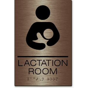 Lactation Room Sign-Copper / Black(2 Units) - Walmart.com