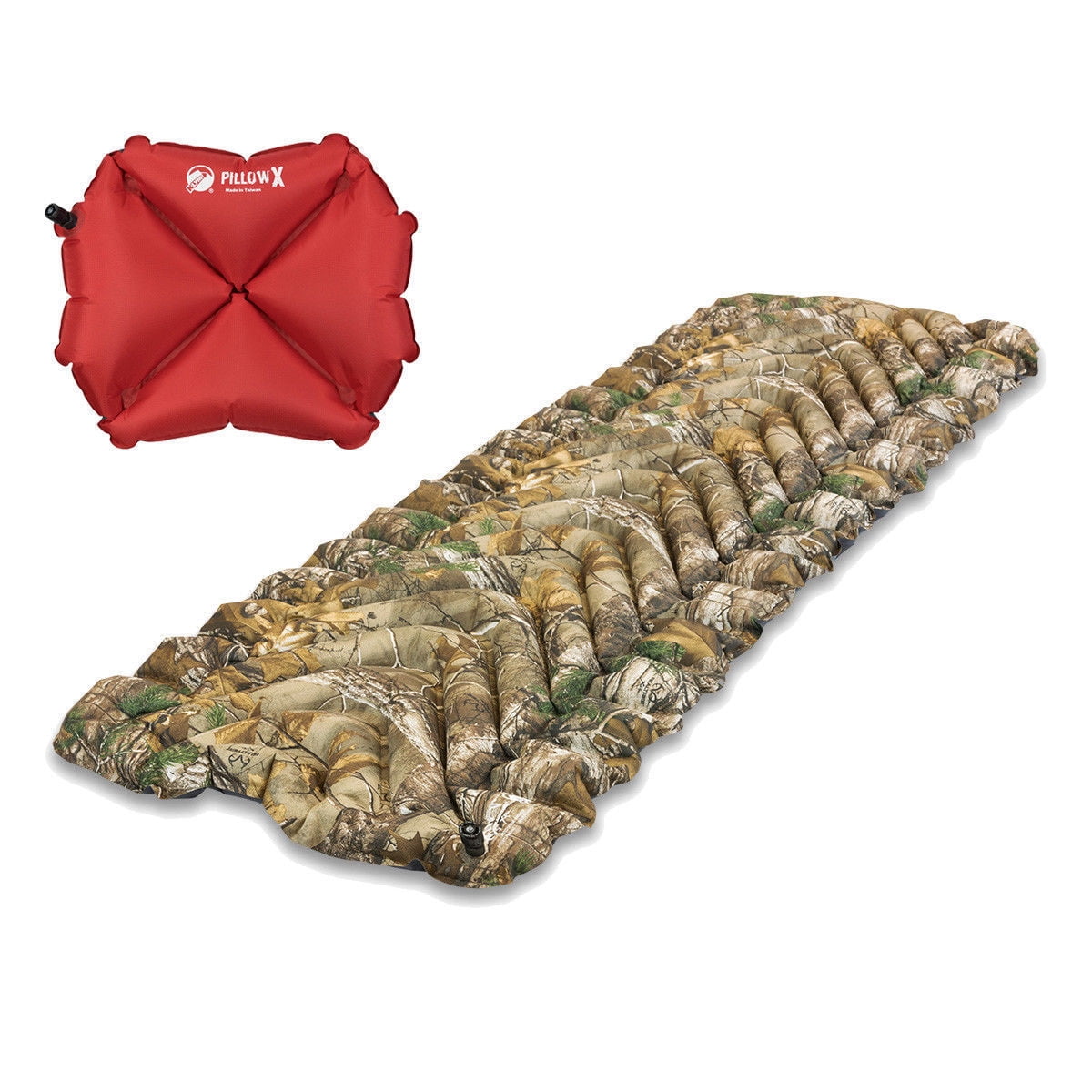 Klymit Static V Realtree Xtra Camo Sleeping Pad Travel Mat w/ Pillow X ...