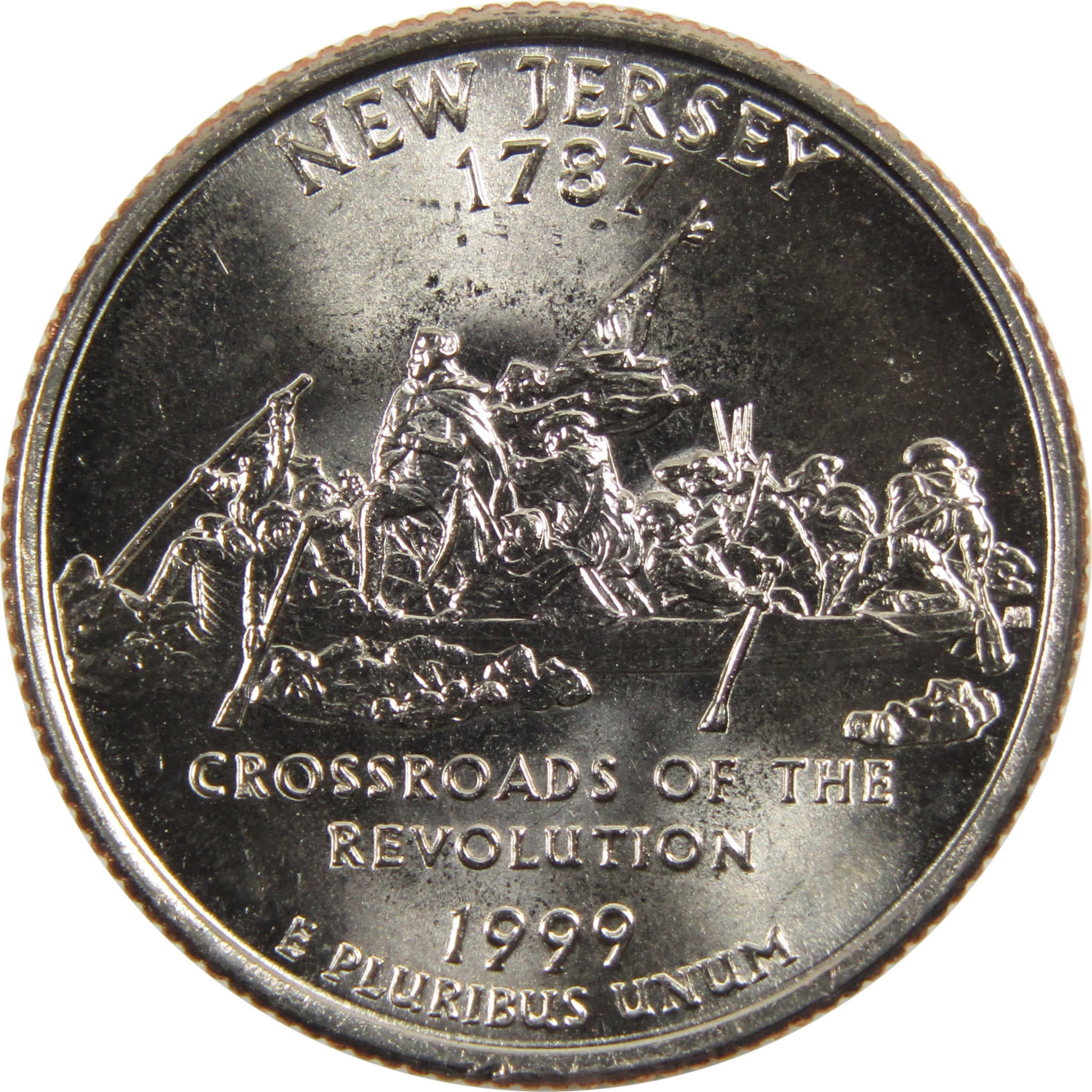 1999 D New Jersey State Quarter BU Uncirculated Clad 25c Coin - Walmart.com