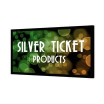 Silver Ticket Products Wall Mount 120 Inch Projector Screen, White ...