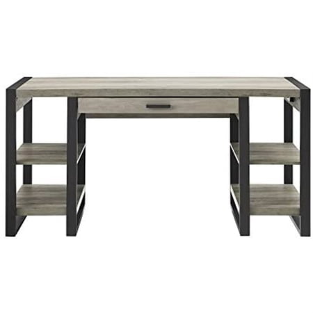 60" Wood Computer Desk - Grey Wash | Walmart Canada