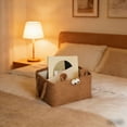 Cute Storage Basket with Ergonomic Handles, Decorative Fabric Storage ...