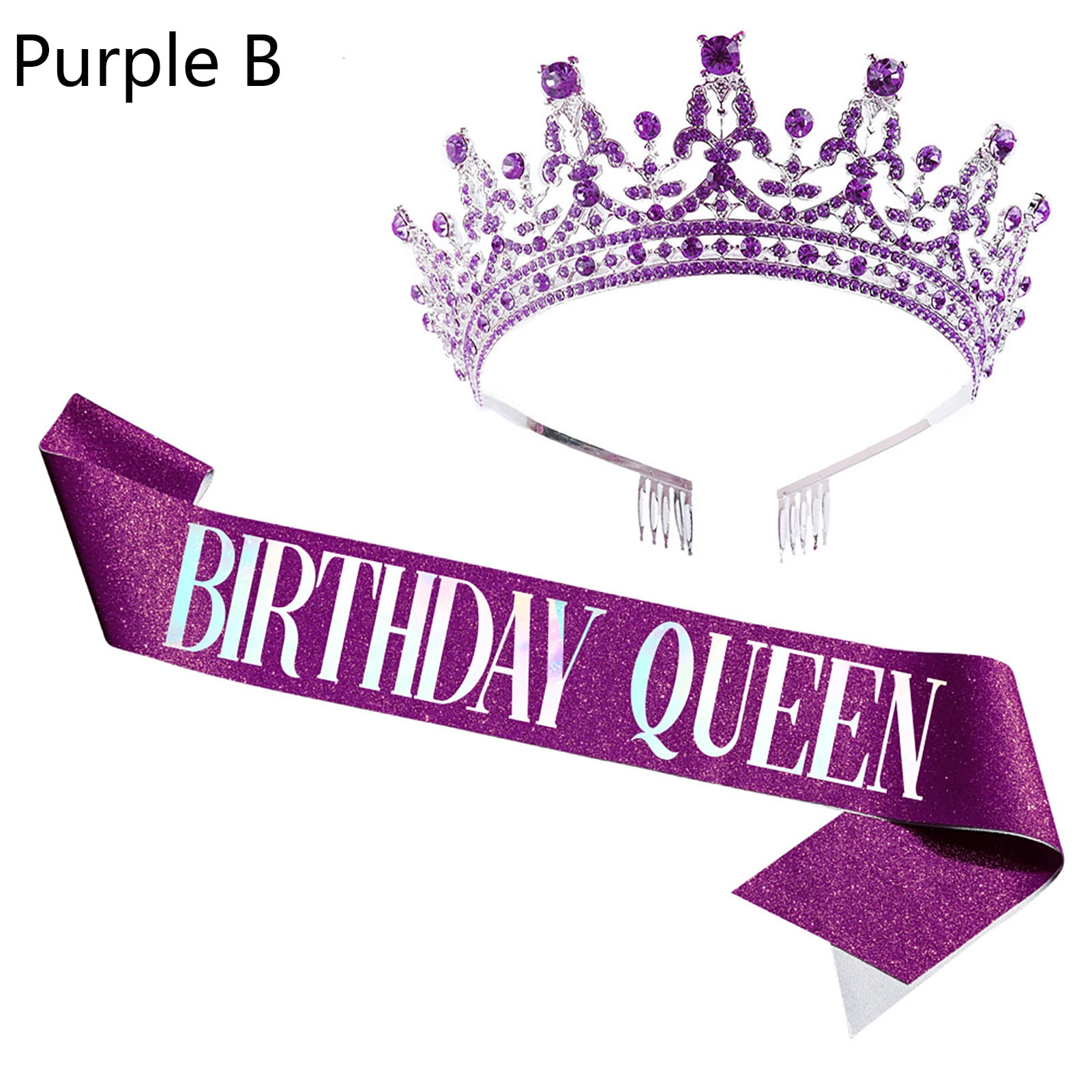 Hadanceo Party Crown High Durability 1 Set Women Birthday Queen ...