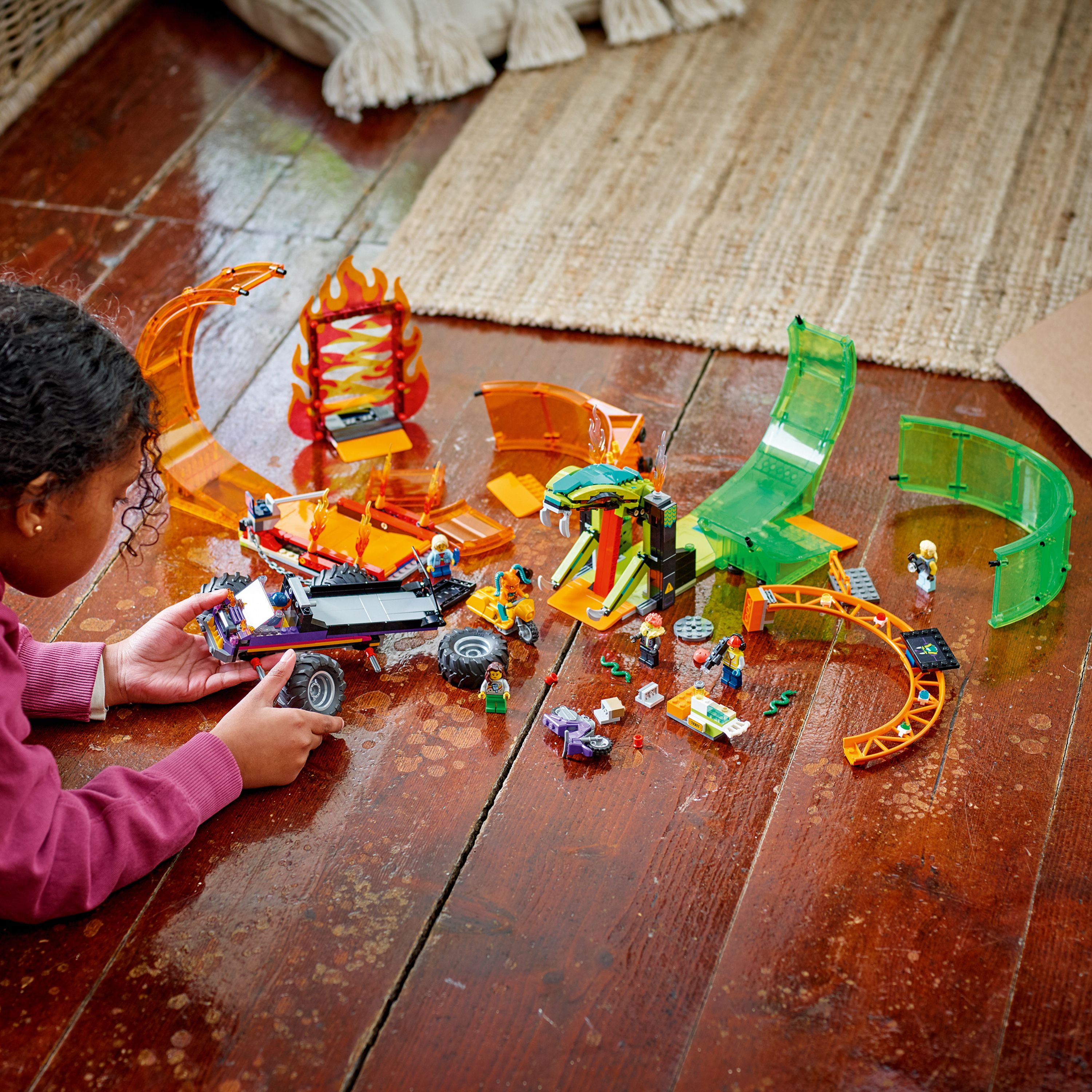 Buy LEGO City Double Loop Stunt Arena 60339 Building Set (598 Pieces ...