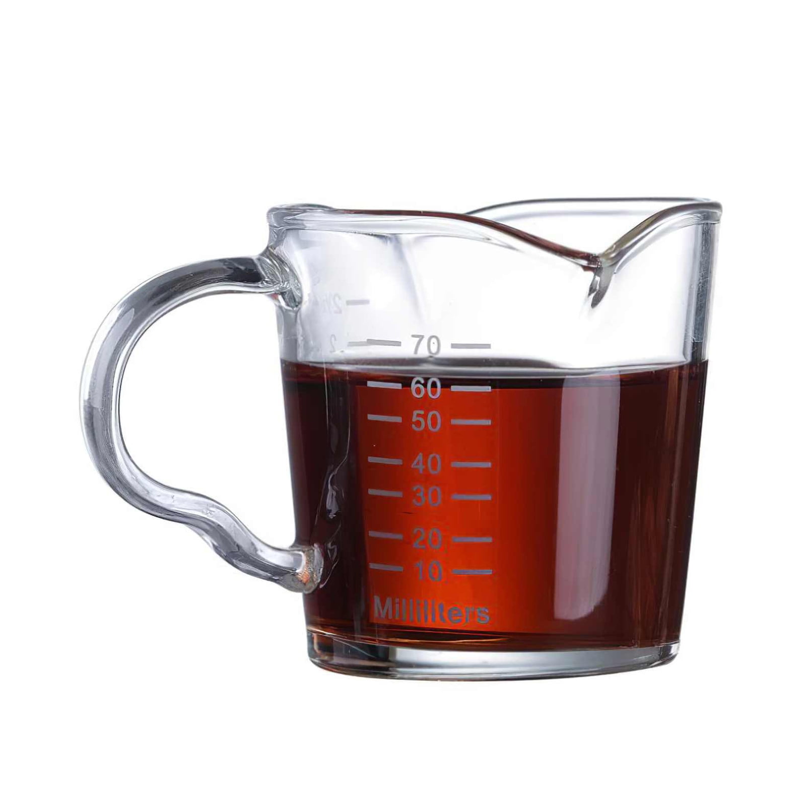 Kasachoy 70ml Glass Measuring Cup Double V-shaped Spouts Coffee Cup ...