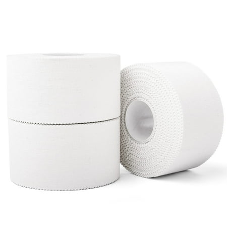 (3 Pack) White Sports Tape Very Strong Easy Tear No Sticky Residue Tape ...