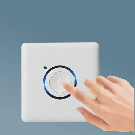 Wall Timer, AC110-250V Outdoor LED Touch Delay Timer Switch 16 Levels ...