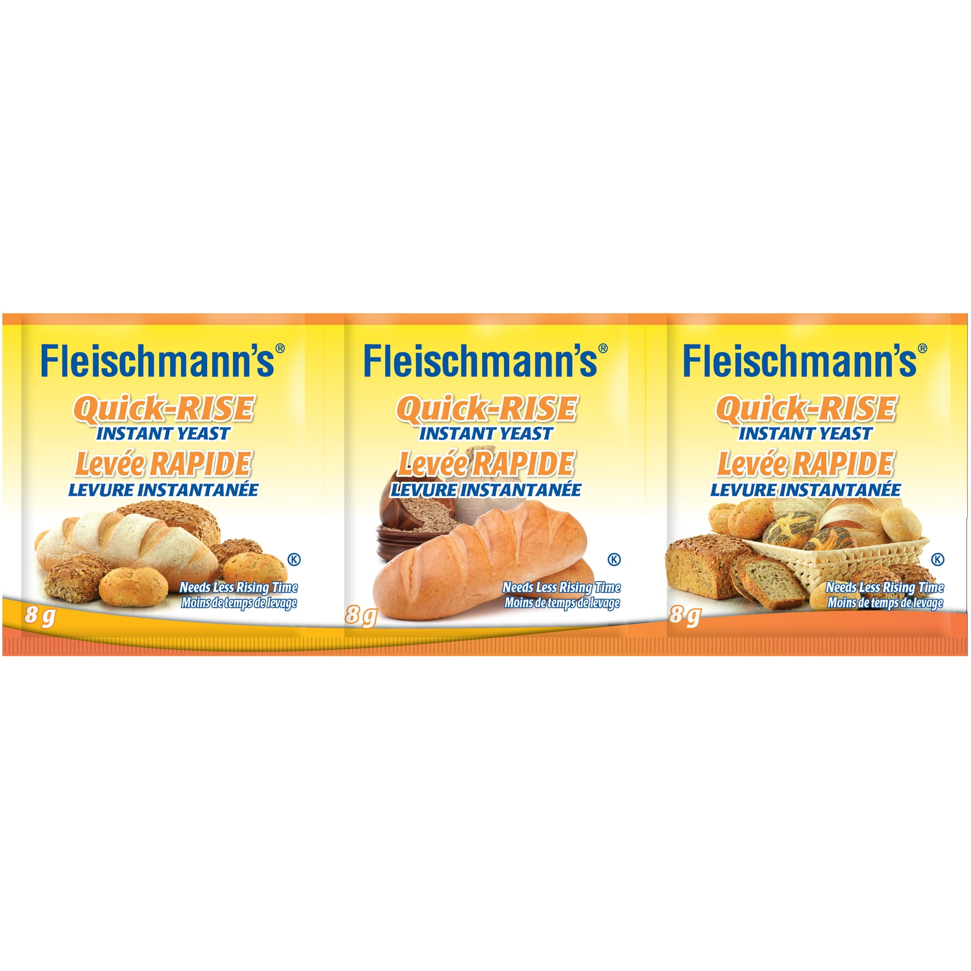 Click here for Fleischmanns Quick Rise Instant Yeast Strips 8 G prices