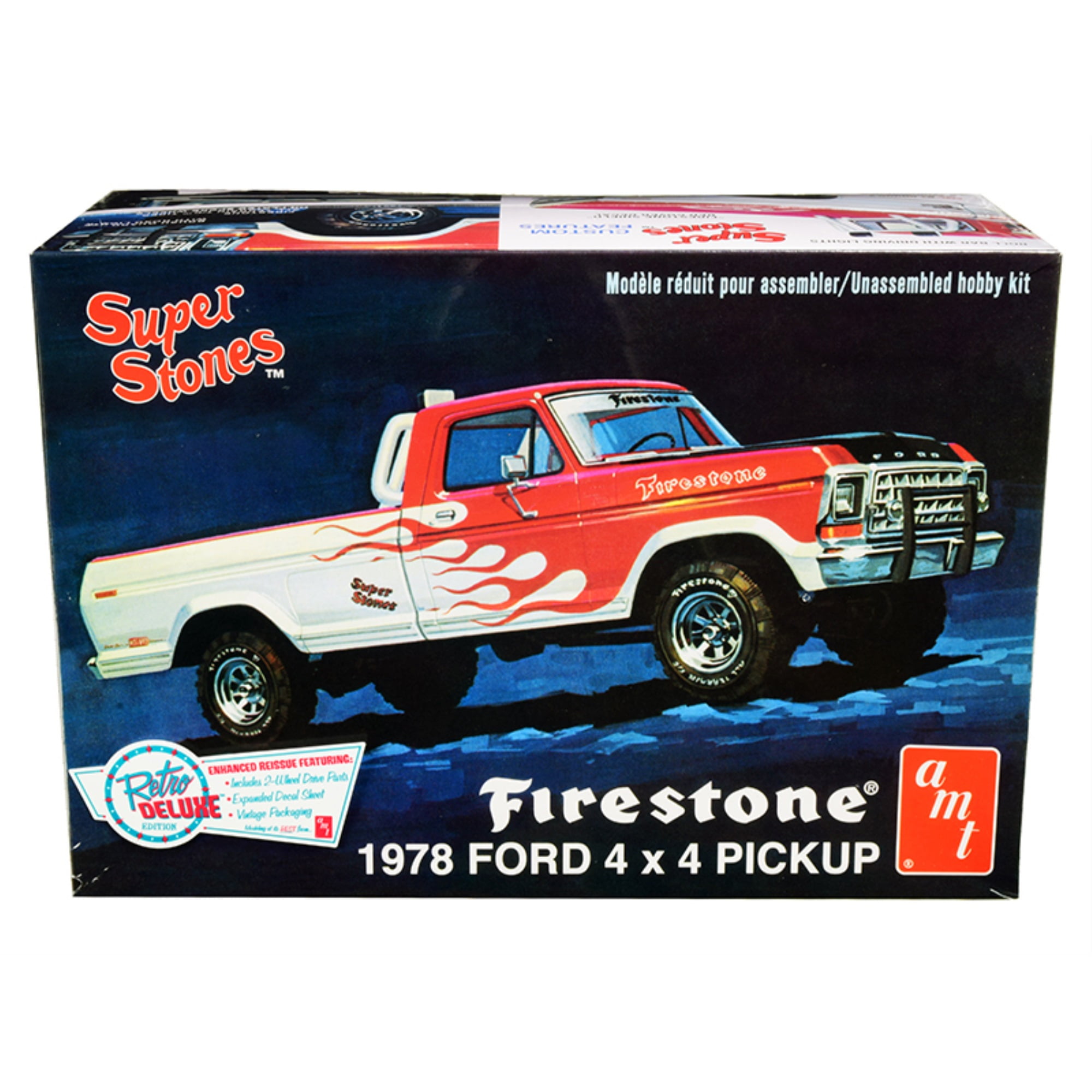 Skill 2 Model Kit 1978 Ford 4x4 Pickup Truck \ Firestone Super Stones ...