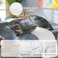 Bear Duvet Cover Set Full Size, Animal Snow Mountain Nature Pine Forest ...