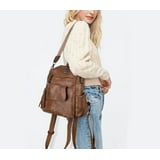 UTO Backpack Purse for Women Small Vegan Leather Ladies Fashion ...