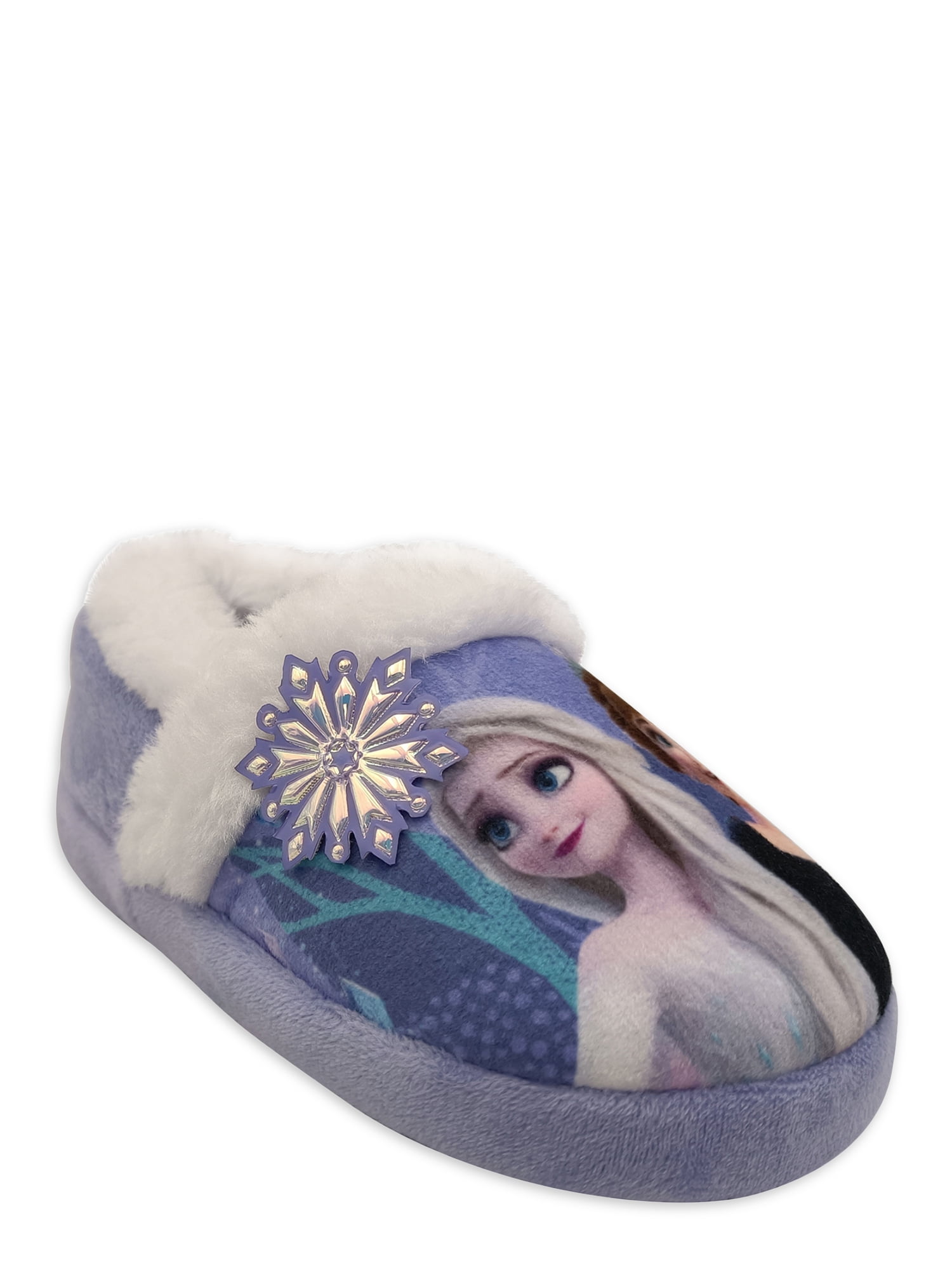 Disney Frozen 2 Anna & Elsa Faux Fur Character Aline Slipper (Toddler ...