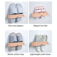 Bathroom Slipper Rack, Non Perforated Wall Mounted Double Layer Storage ...