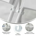 Emma + Oliver Set of 2 White Wide Plastic Ganging Clips for Extra Wide ...