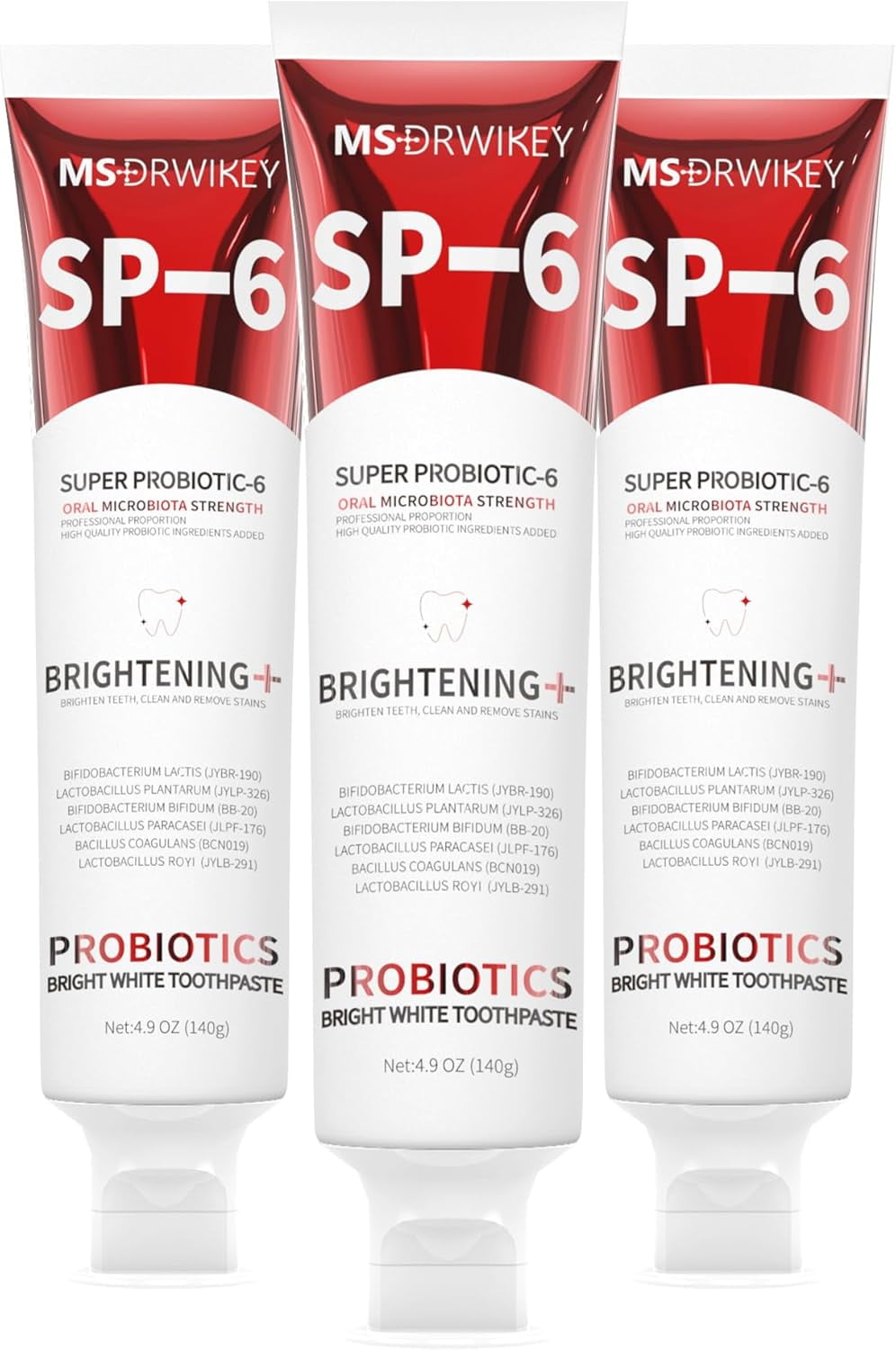 MSDRWIKEY SP-6 Probiotic Whitening Toothpaste - Enhanced Formula with 6 ...