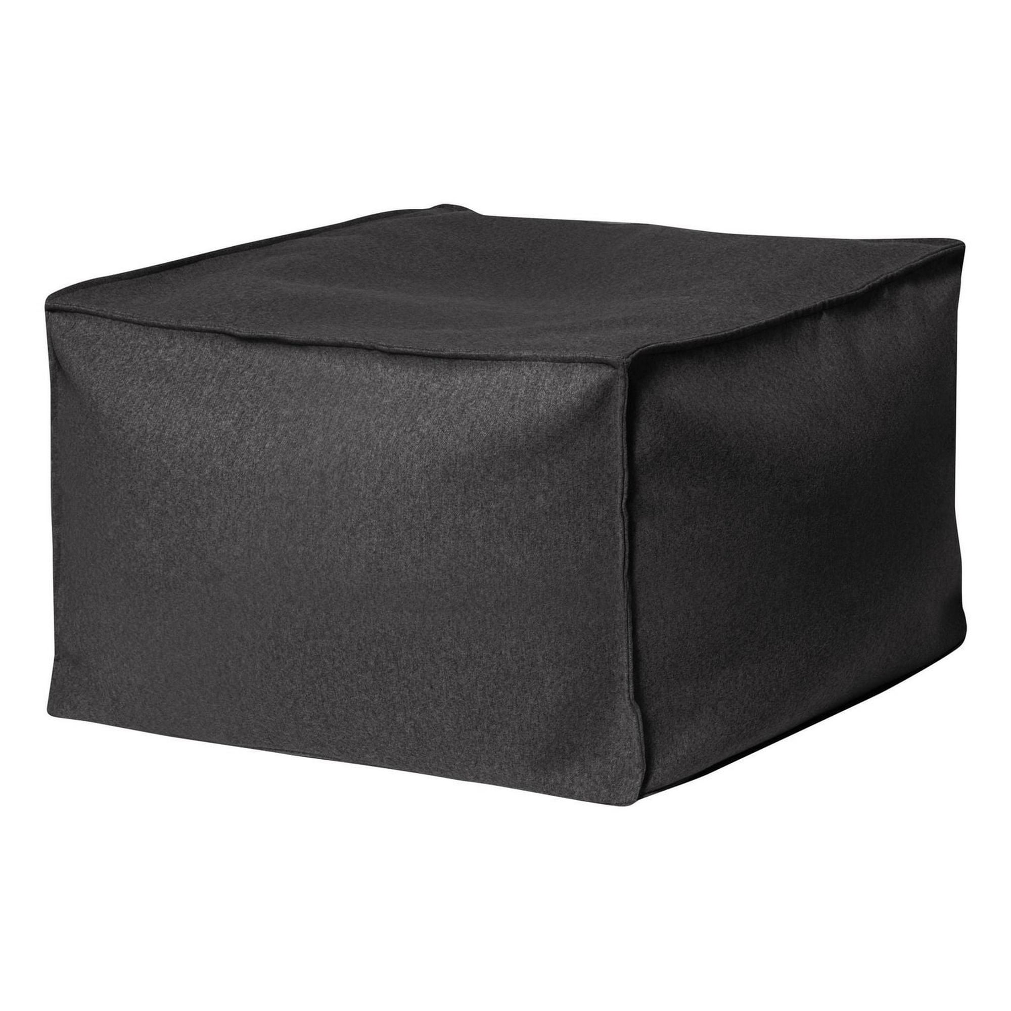 Click here for Gouchee Home Loft Felt Ottoman Pouf - Charcoal Fau... prices