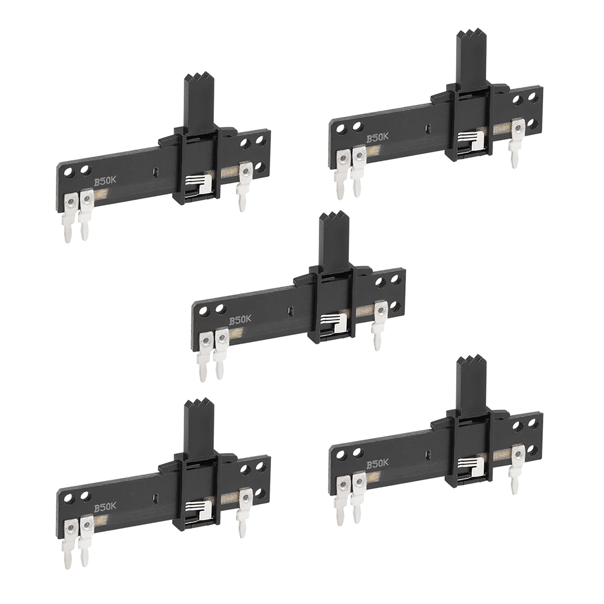 uxcell 2pcs Fader Variable Resistors Mixer 60mm Straight Slide ...