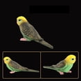 Slccxzc 2pcs Green Artificial Bird Figurine Simulation Parrot Model ...