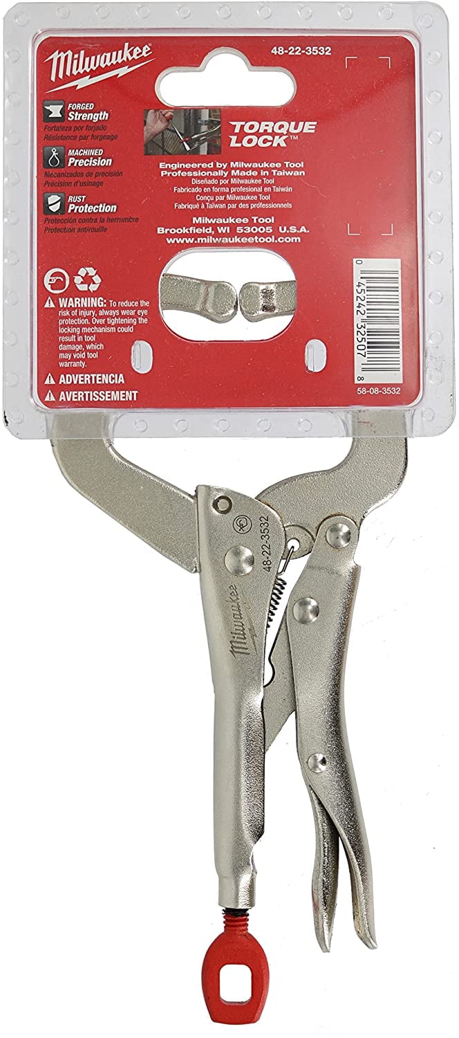 Milwaukee 48-22-3532 Torque Lock 6” Locking Spring Loaded Metal C-Clamp ...
