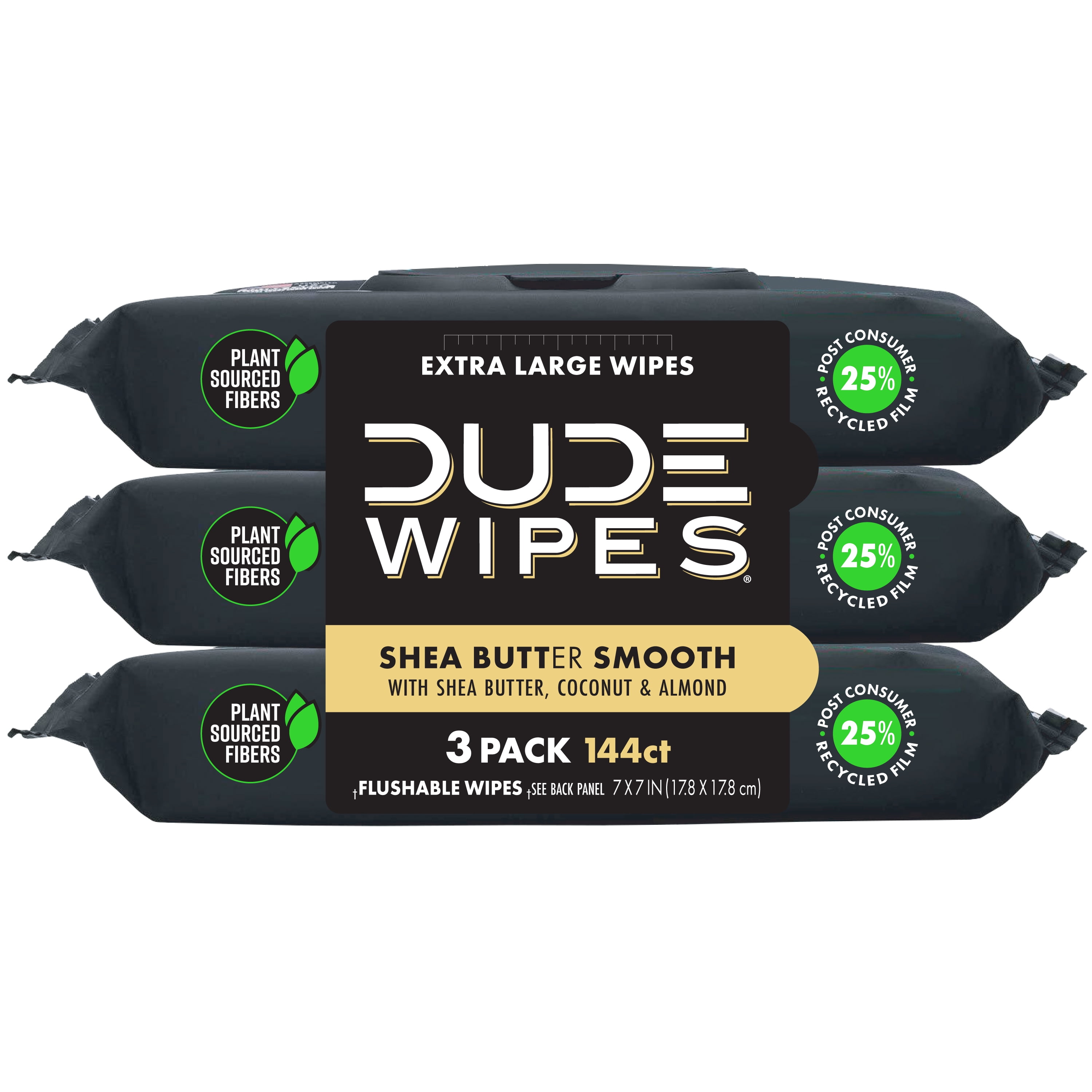 DUDE Wipes Flushable Wipes, XL Wet Wipes for At Home Use, Shea BUTTer ...