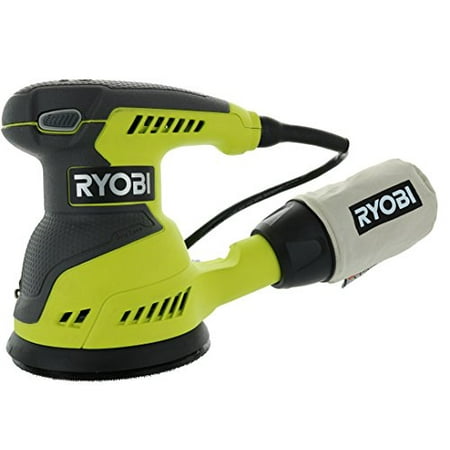 Ryobi RS290G 2.6 Amp 12,500 OPM Single Speed 5 Inch Hook and Loop ...