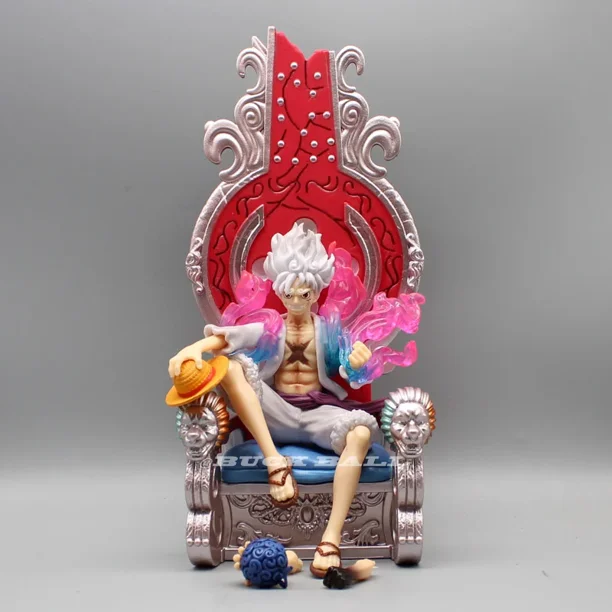 Anime One Piece Figure Gear 5 Luffy Figurine Throne Nika Sun God Luffy ...