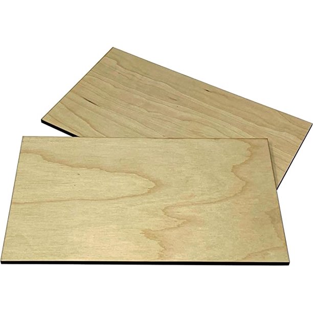 6" Unfinished Wood Rectangles - Pack of 5 , Birch Plywood , Rectangular ...