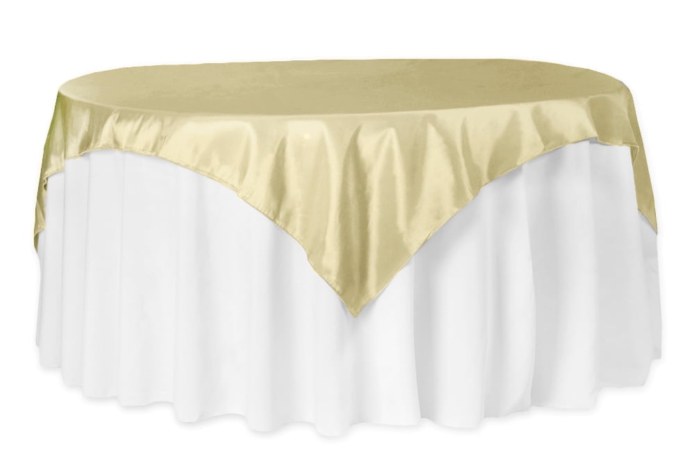 Taffeta Table Overlay Topper Approx. 72"x72" square seamless Square ...