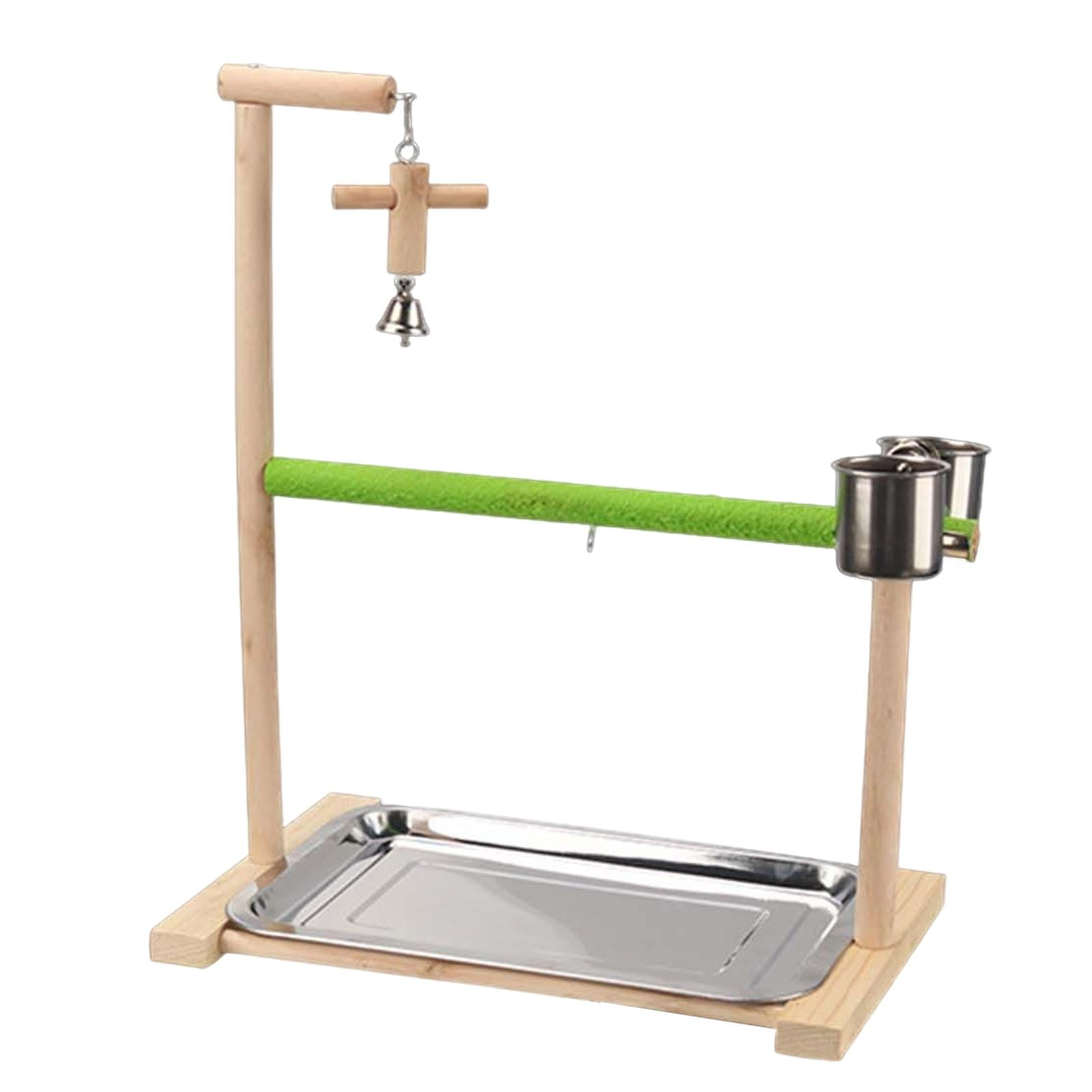 Pet Bird Playground Columpio colgante Percha de madera Juguetes Bird ...