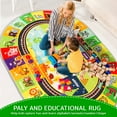 AKASISRUG ABC Kids Rug Oval 3.3'×5' Educational Playmat Rug Carpet ...