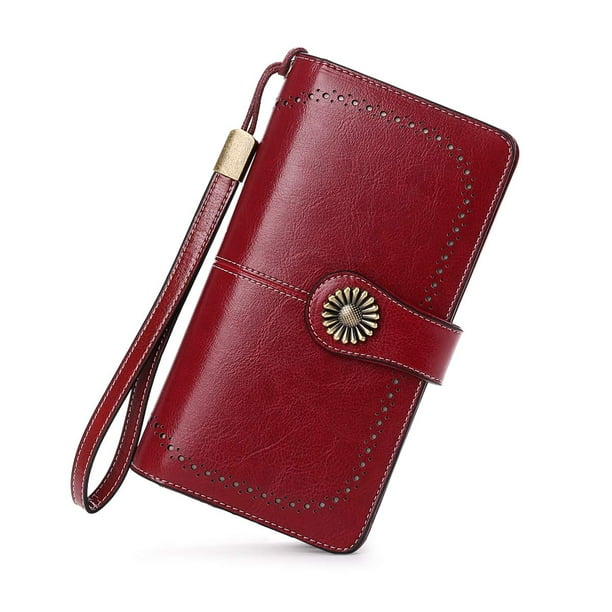 Ladies Leather Large Wallet, Women Leather Wallet, Long Wallet, Wallet ...
