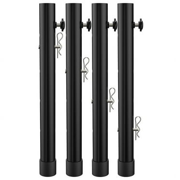 Lift Your Table Adjustable Risers, Set of 4, Sturdy, Black, Counter ...