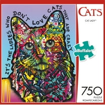 Buffalo Games - Cats Series - Fancy Cats - 750 Piece Jigsaw Puzzle ...