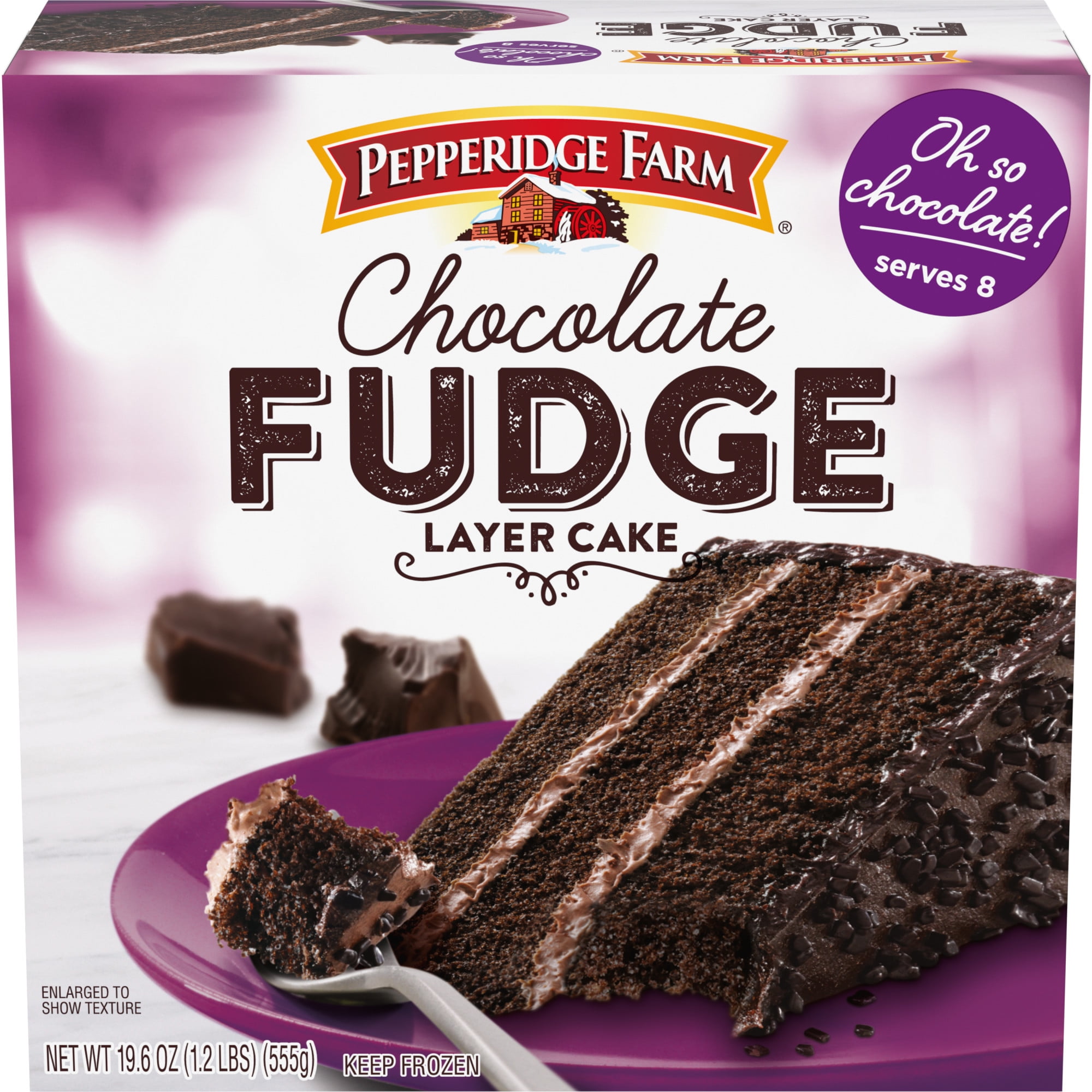 Pepperidge Farm Frozen Chocolate Fudge Layer Cake, 19.6 oz. Box ...