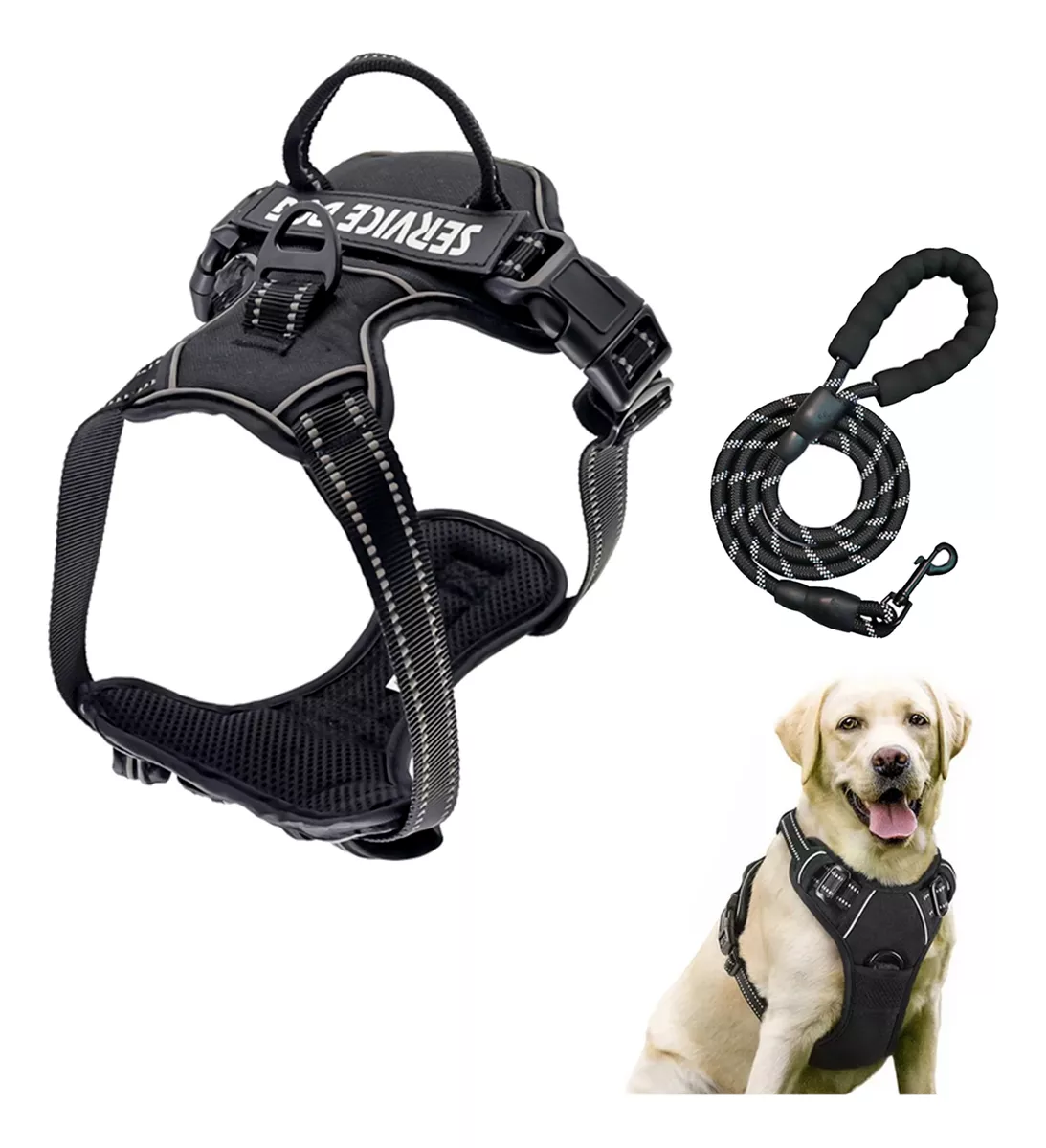 Arnés Para Perros Pequeños Y Grandes Con Correa Ajustable | Bodega ...