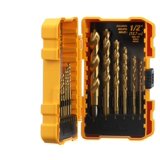 DEWALT DW1354 14-Piece Titanium Pilot Point Drill Bit Set - Walmart.com