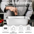 10 Pack Hotel Pans Stainless Steel Steam Table Pan 1/3 Size, 0.8 mm ...