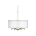 Possini Euro 22" Nickel Pendant Chandelier, 6-Light Double Shade for ...