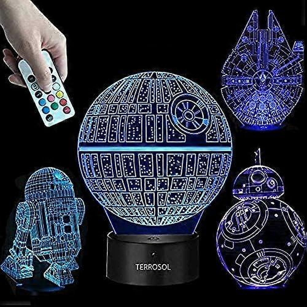 Click here for Nicegou 3d Star Wars Lamp - Star Wars Gifts - 4 Pa... prices