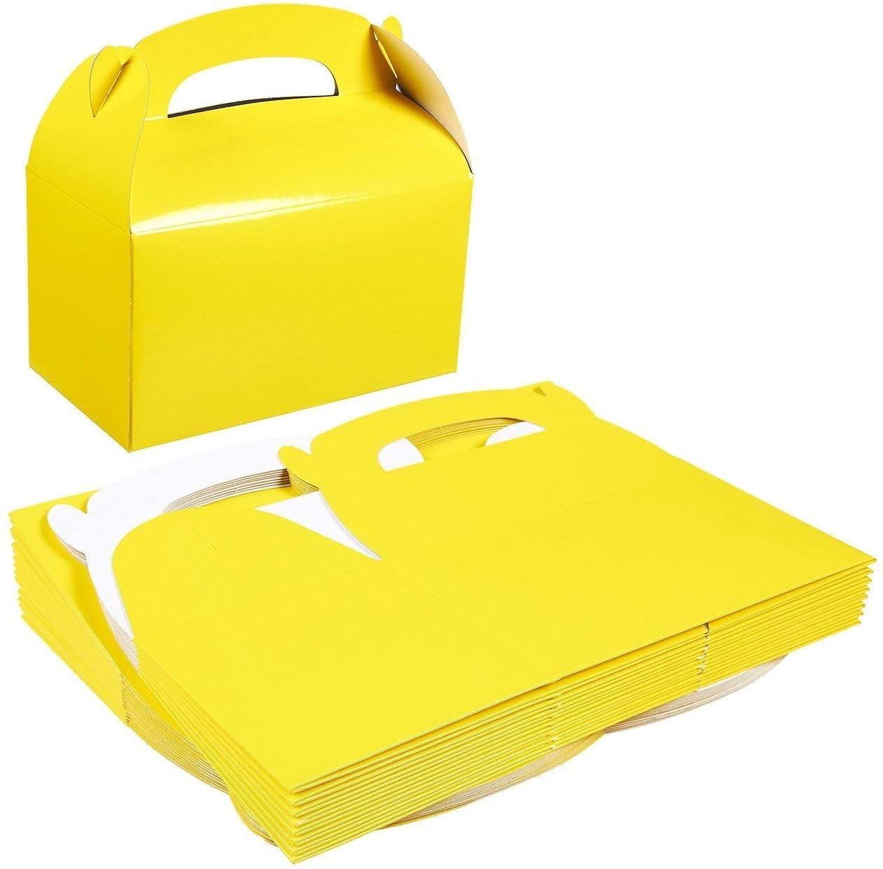 Yellow Gift Box, Party Favor Boxes (6.2 x 3.5 x 3.6 In, 24 Pack ...