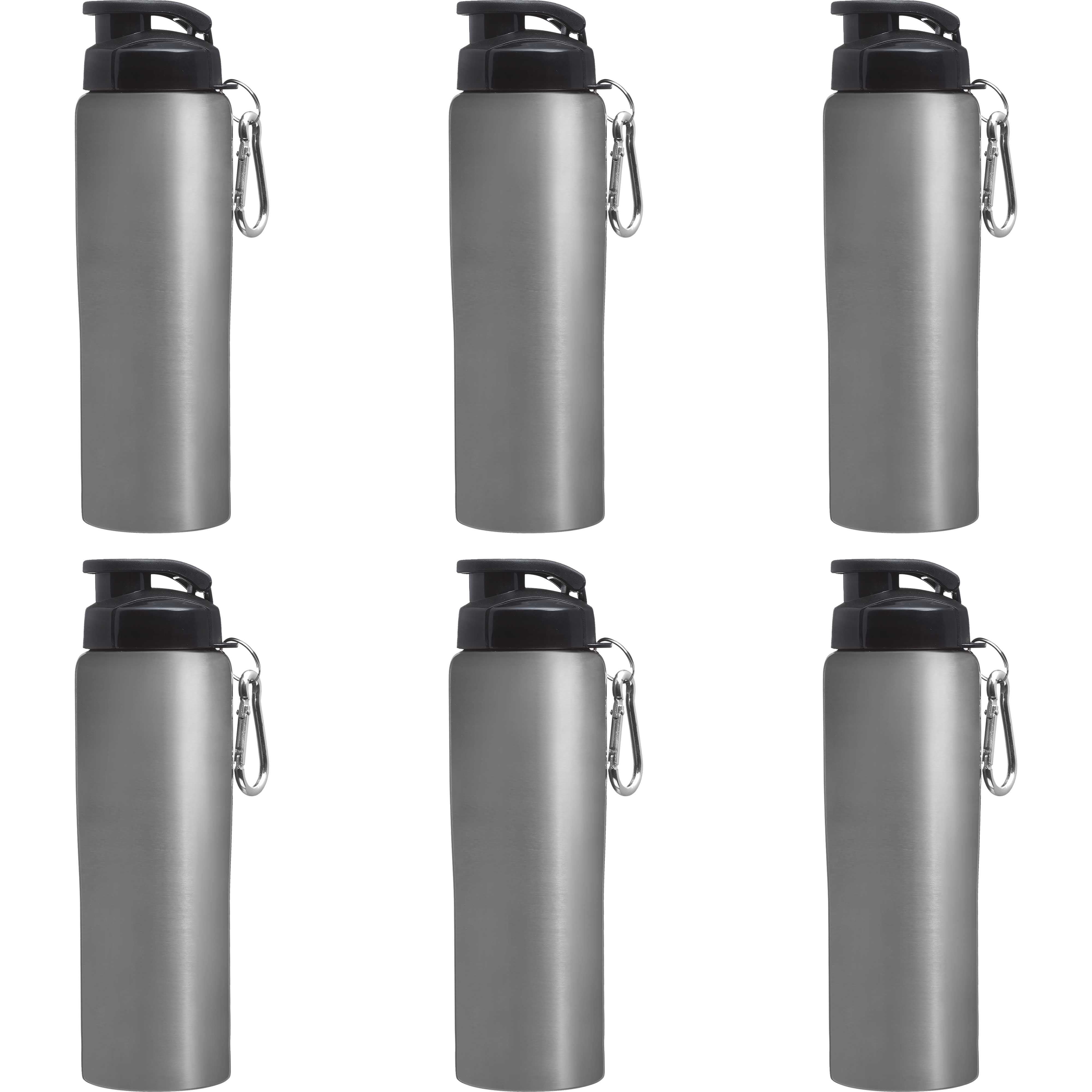 Sicilia Stainless Steel Sports Bottles 27 oz. Set of 6, Bulk Pack - Non ...