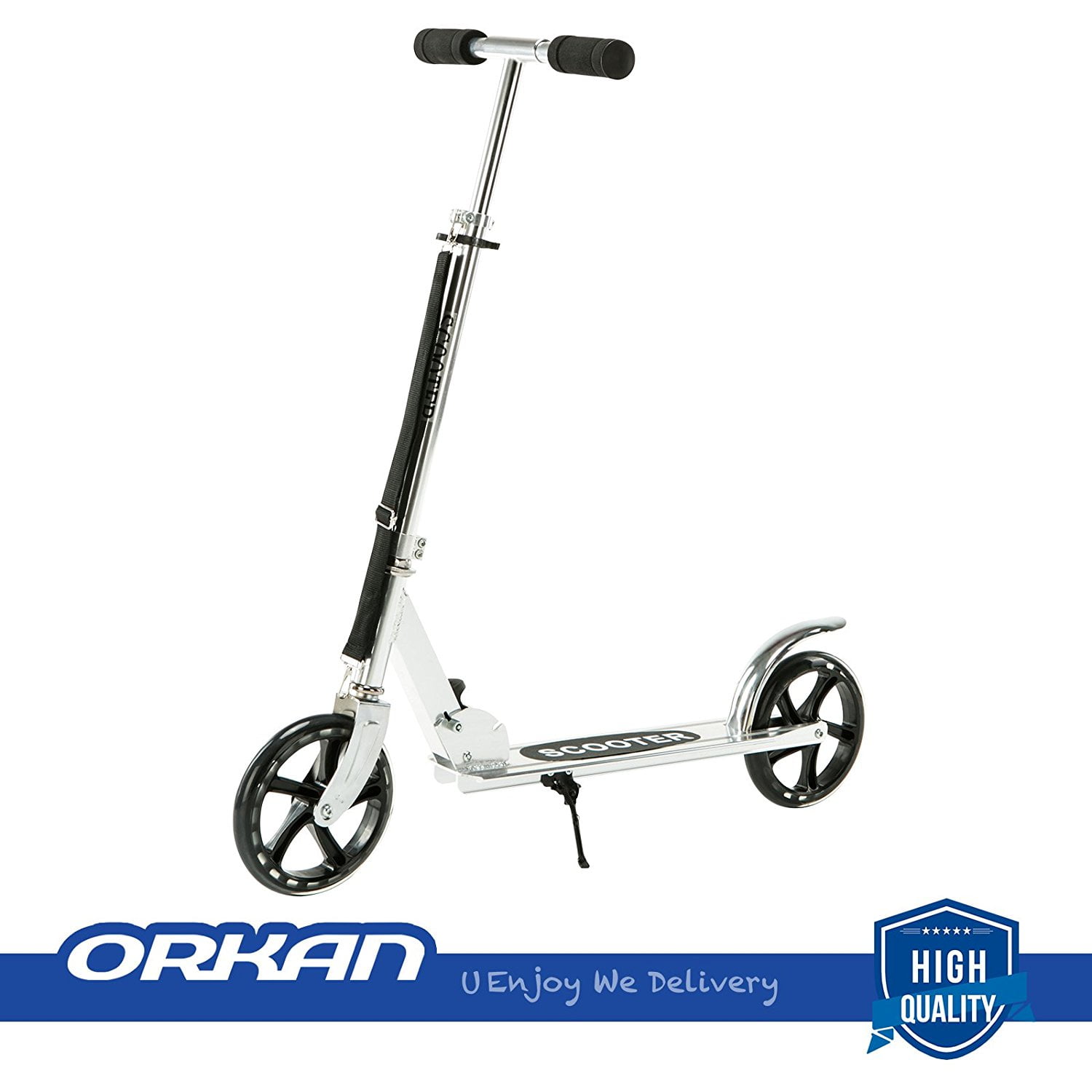 Uenjoy Folding Kick Scooter 2 Wheels Outdoor Kid/Adult Ride Sport ...